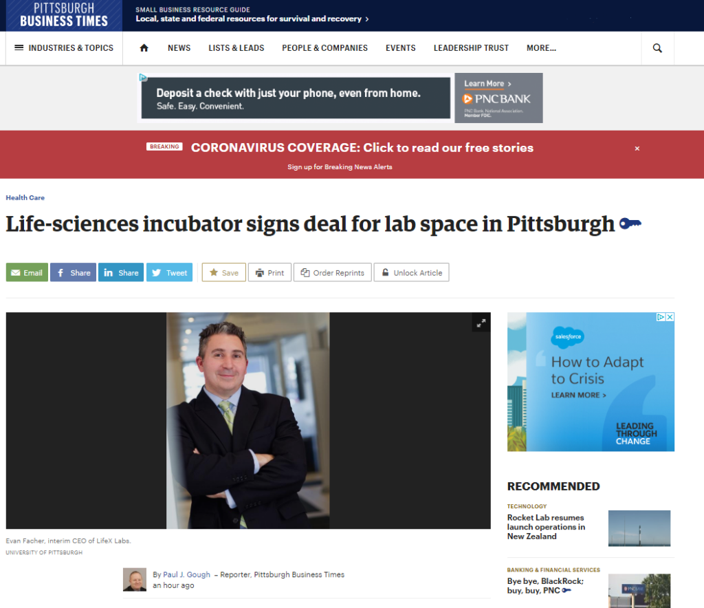 Life-Sciences Incubator Signs Deal for Lab Space in Lawrenceville ...